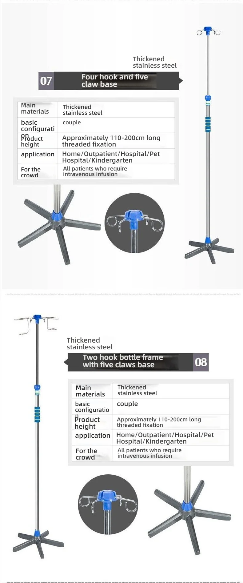 Hospital Ceiling Mounted IV Rail Drip Stand Bottle Hanger Medical ...
