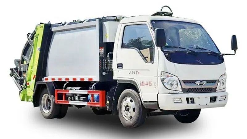 Mobile Compactor Garbage Truck Compacting Refuse Rubbish Bin Collection ...