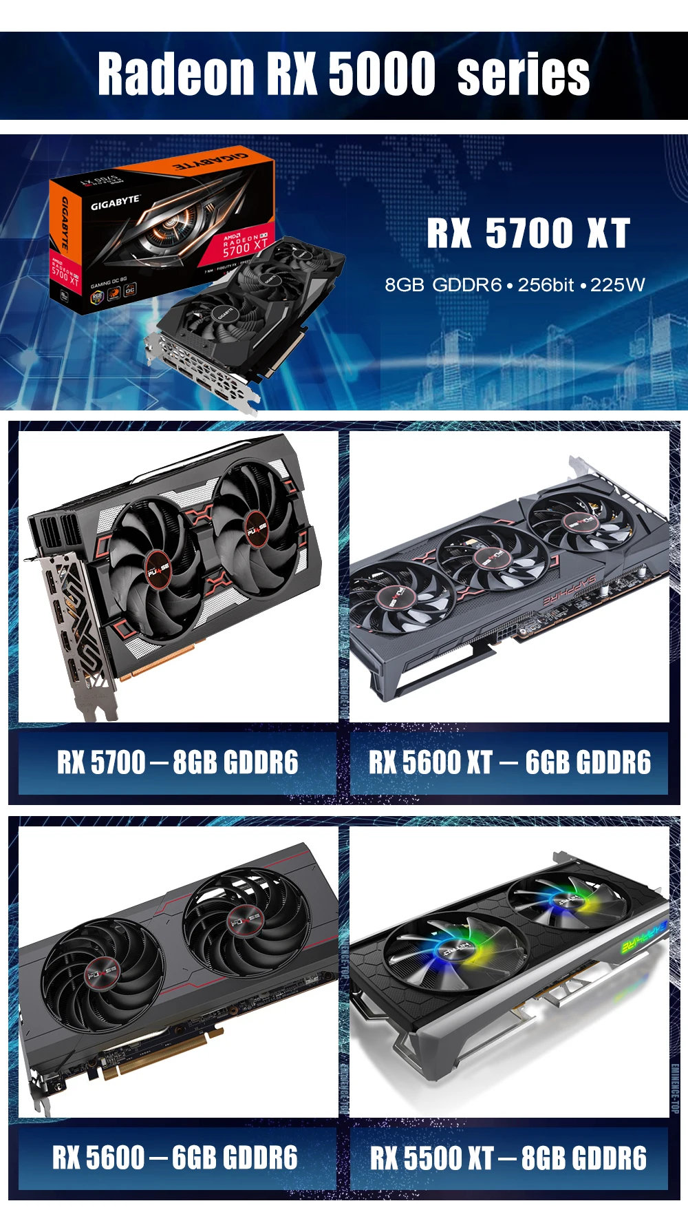 Bc-160 Fast Delivery Original New Amd Xfx Bc 160 8gb Gpu Video Game ...