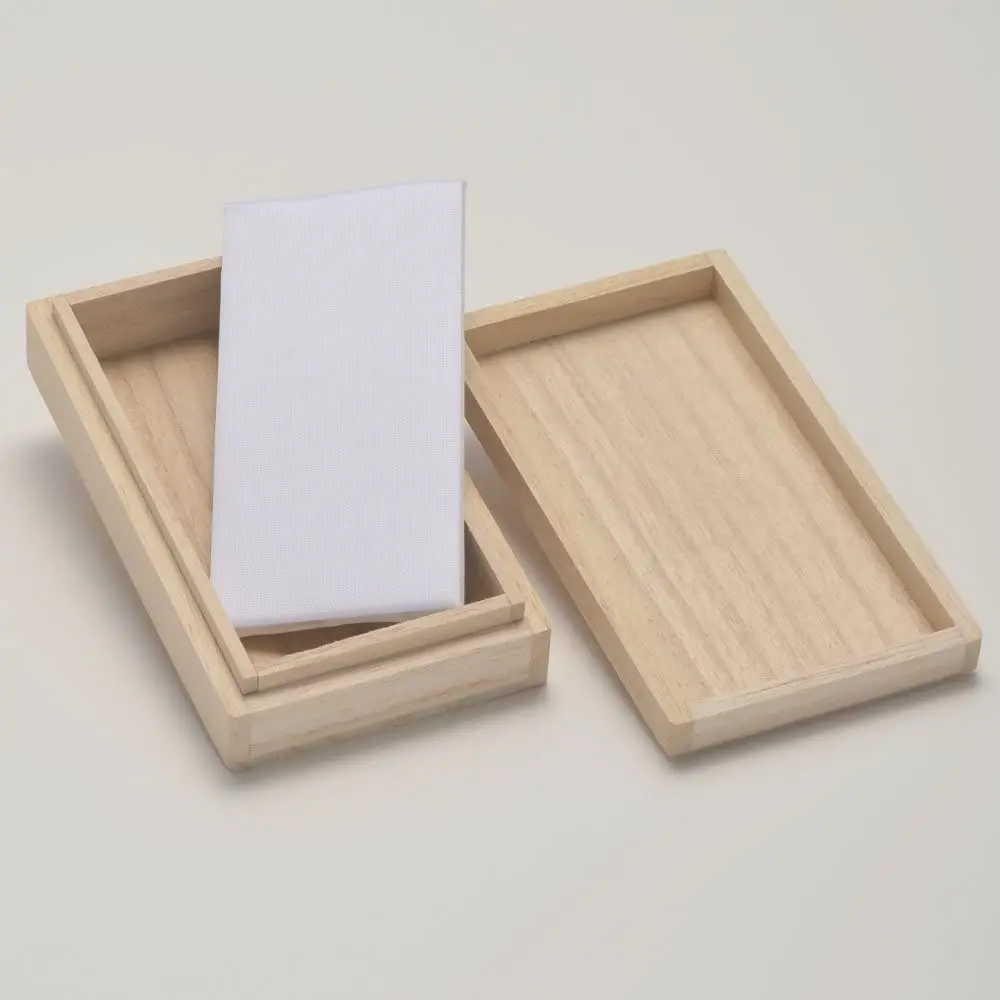 Japanese Kiri Wood Box Inro Style Asian Traditional Juzu Storage Womens ...