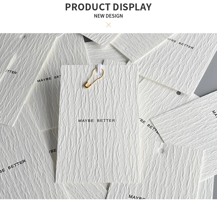 Custom Printed Logo Luxury Hanging Labels - Fanxibuding