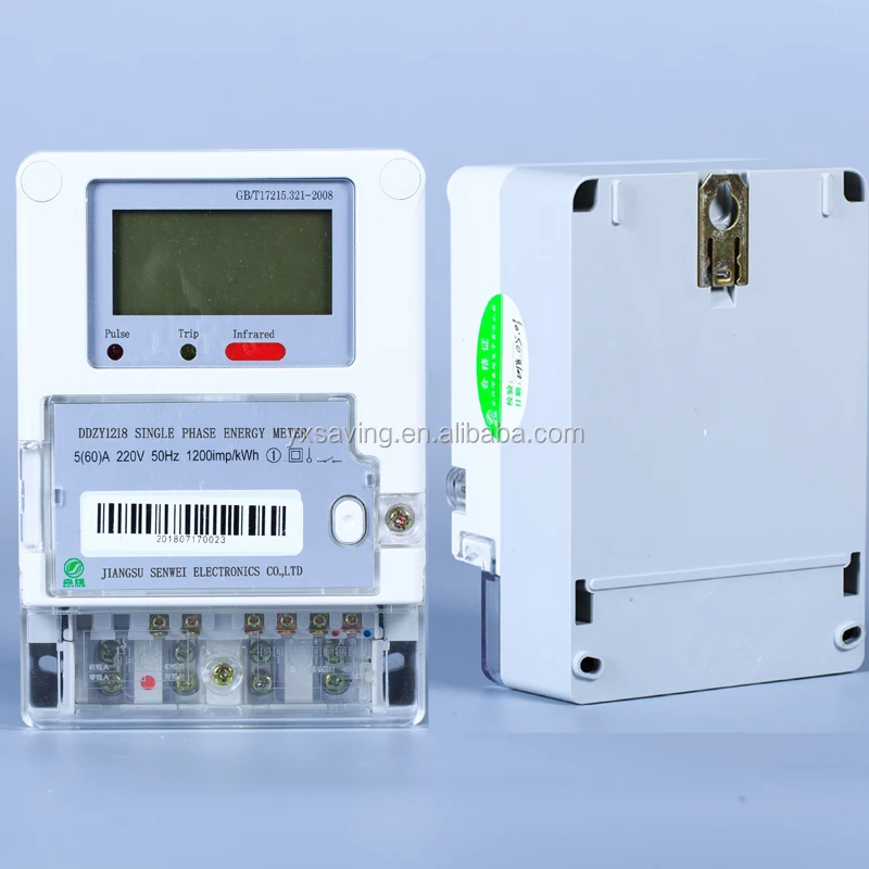 Smart Energy Meter with Kwh Monitoring & Leakage Protection