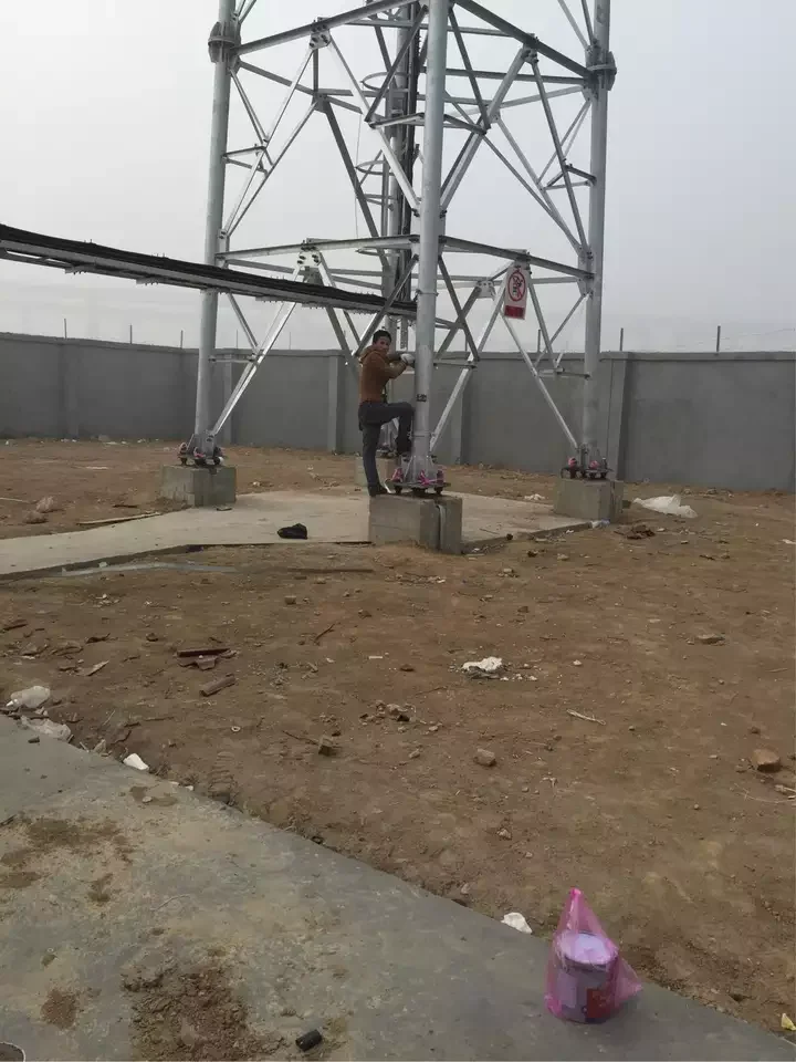 Galvanized 3 Legs Telecom Tower - Durable & Customizable