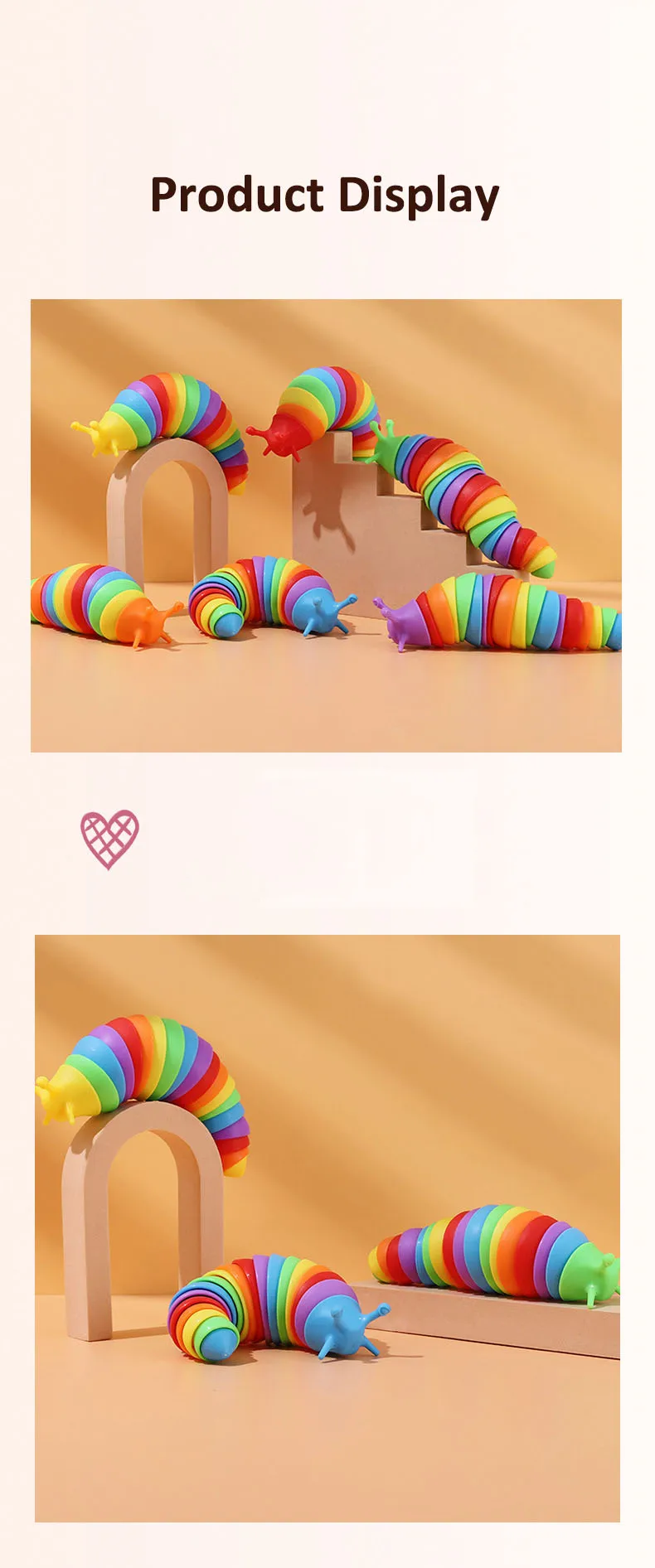 Tiktok Plastic 3d Slug Fidget Toy Sensory Stress Relief Toys Slugs ...