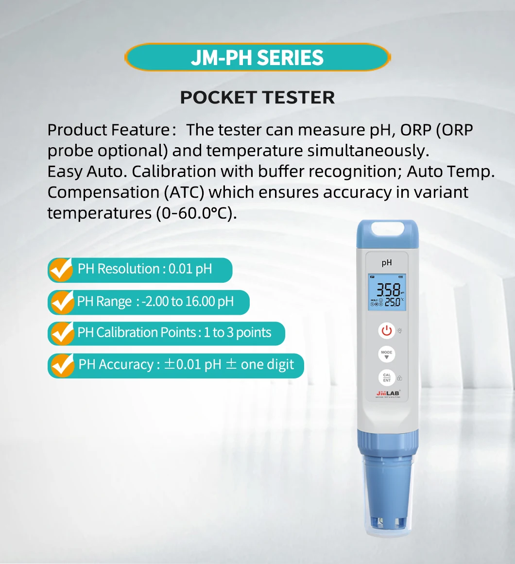 Ph Meter Laboratory pH /ORP/Temperature Meter for Water Quality ...