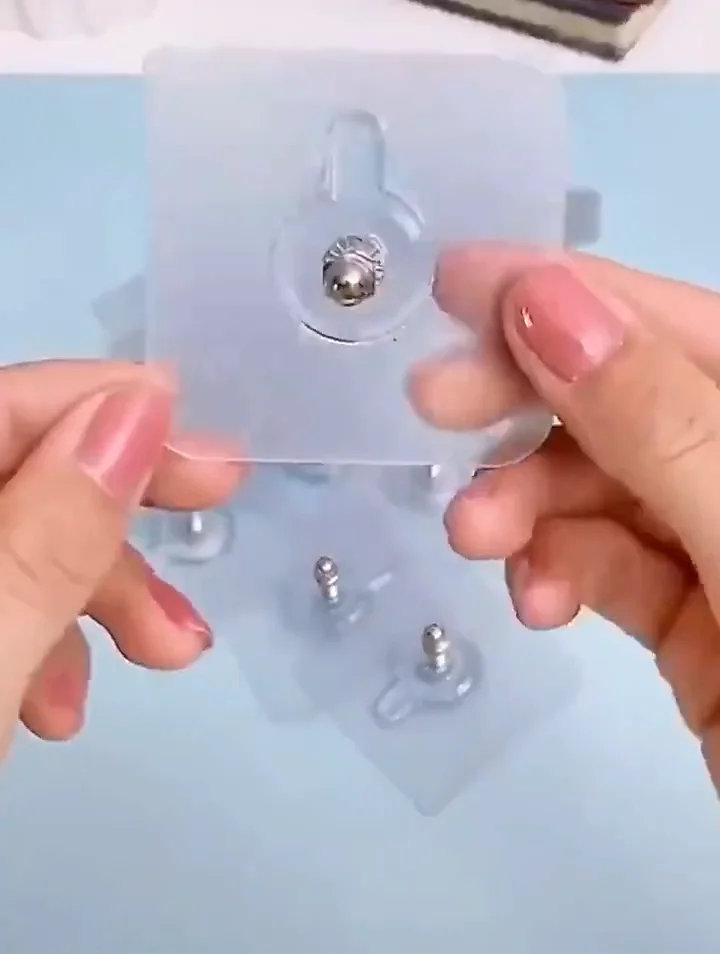 Self-adhesive Trackless Screw Sticker Punch-free Wall Mounting Screw ...