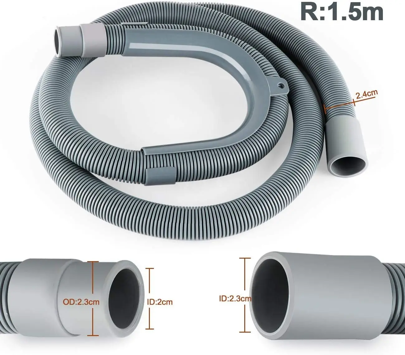 Hotel-grade Manual Power Corrugated Drain Hose Extension Kit for ...