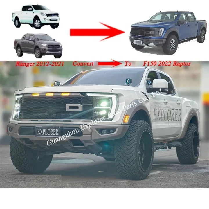 Ranger 2012-2021 Conversion 2022 F150 Raptor Body Kit