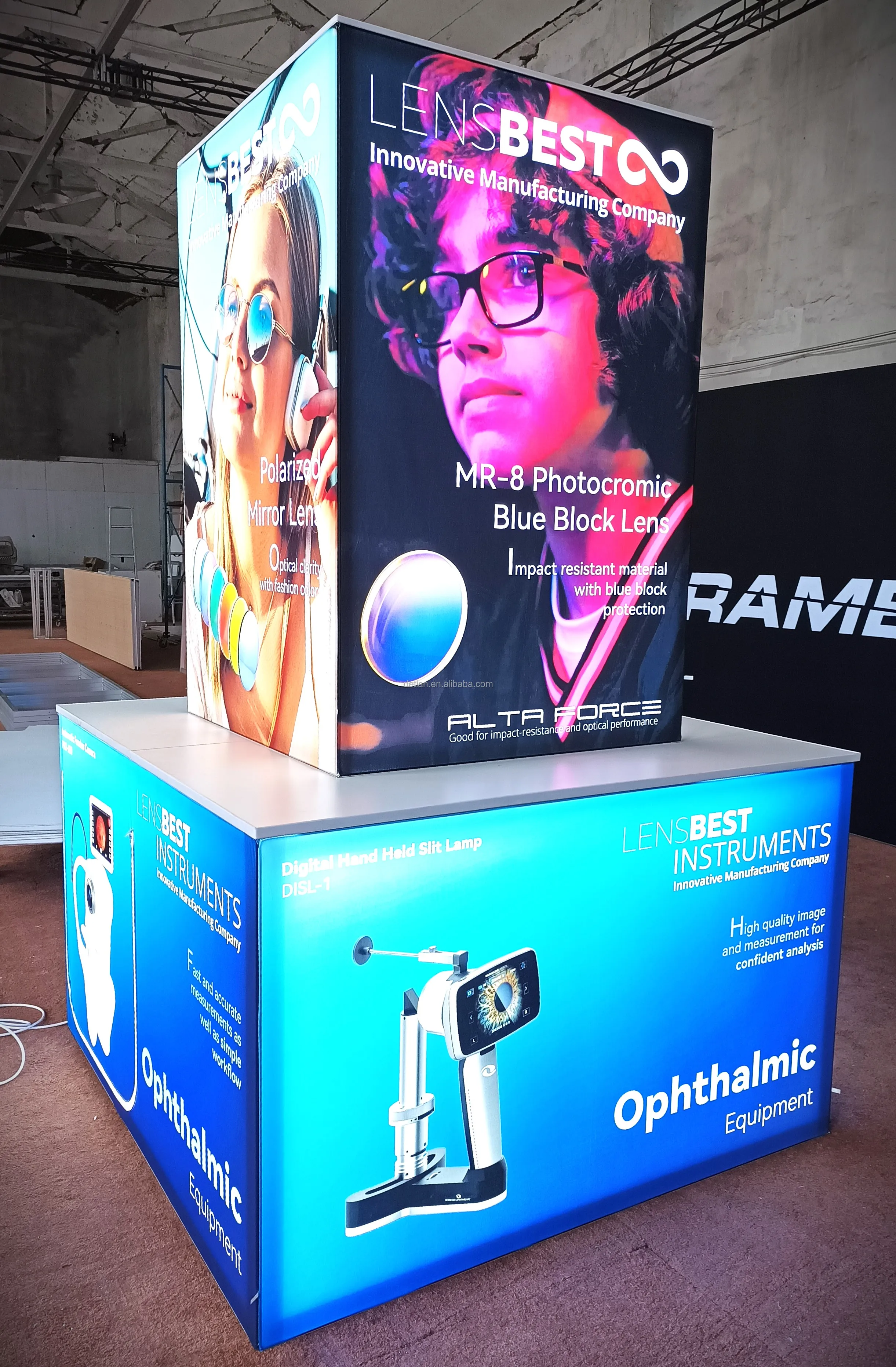 Custom Aluminum Modular Frameless LED Light Box Fabric 10x10