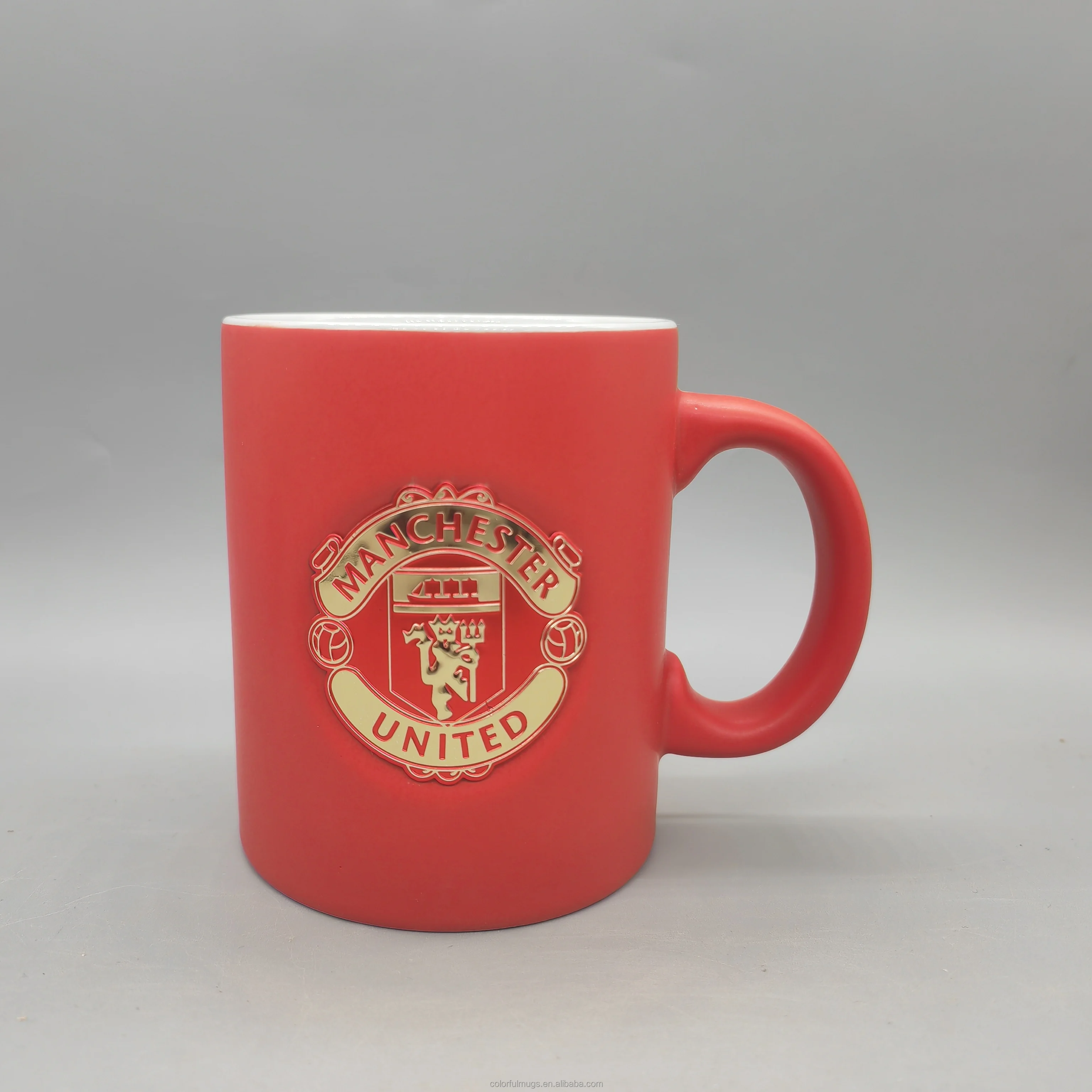 Metal Crest Ceramic Mug Badge Ceramic Mug Embossed Mug Black Color ...
