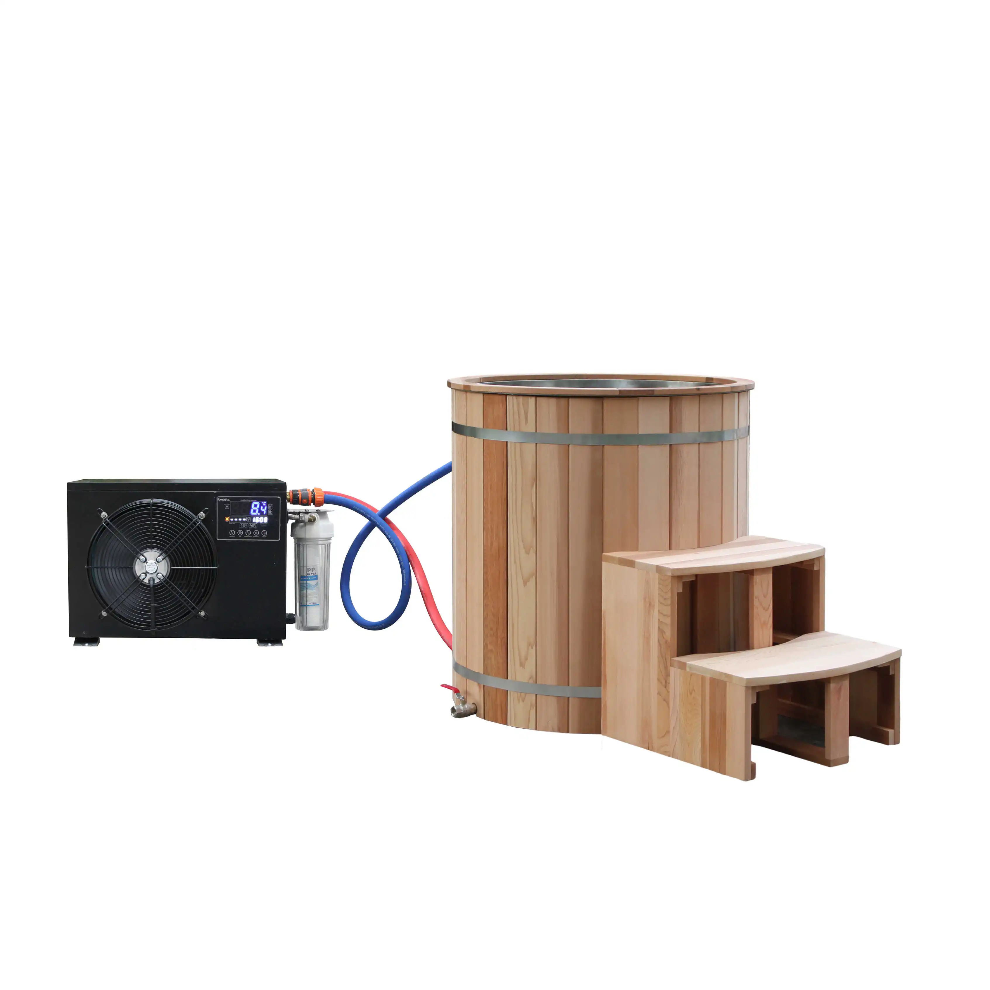 Oem Wooden Ice Barrel Cold Plunge Manufacturer 1 Person Cold Plunge Tub ...
