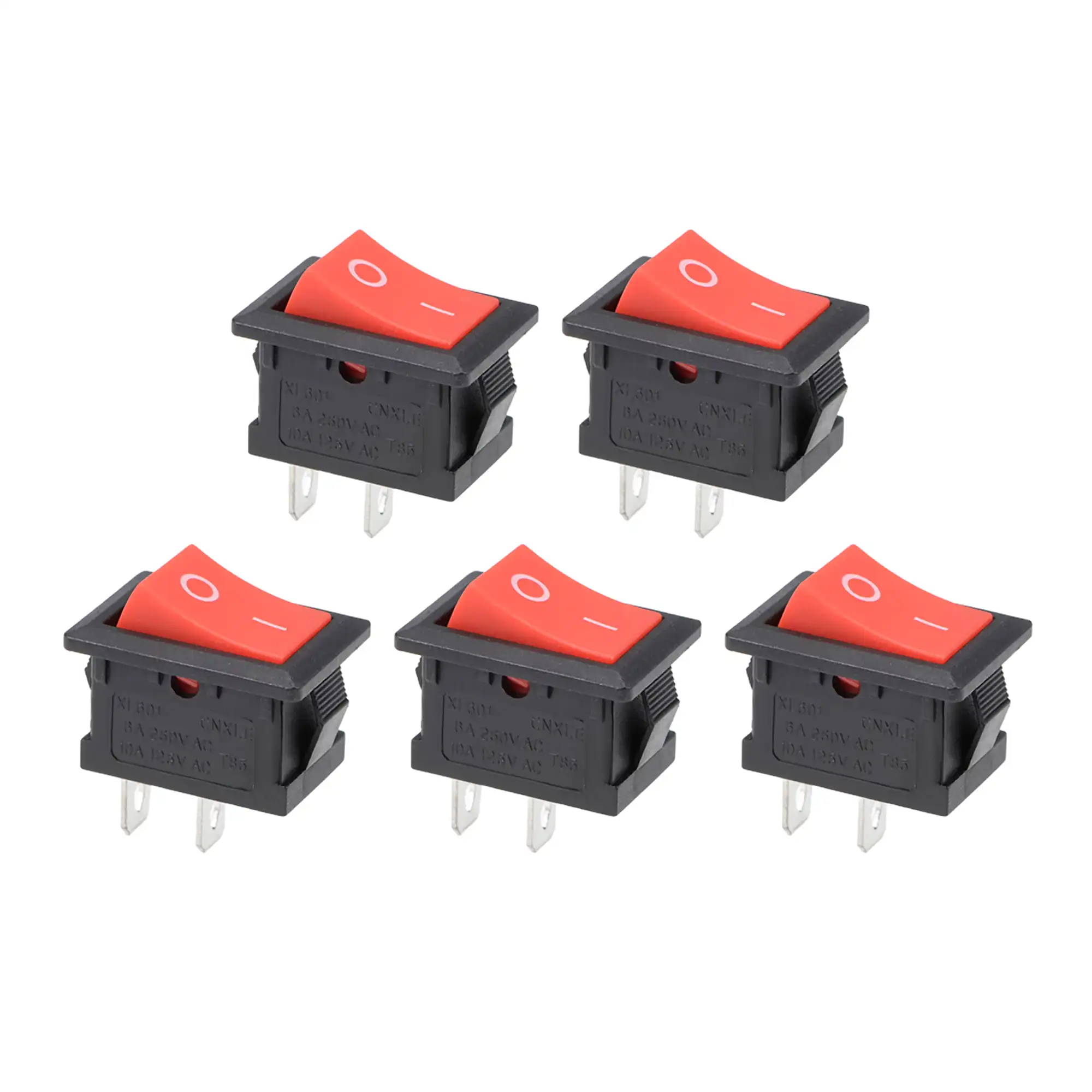 Red Boat Shape 3Pin On-Off Rocker Switch 2Pin On-Off Rocker Switches ...