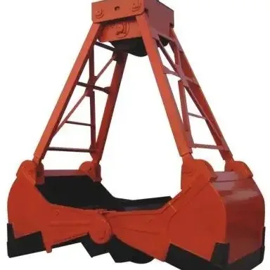 2 M3 Hydraulic Grab Crane Electric Remote Control Shell Industrial ...