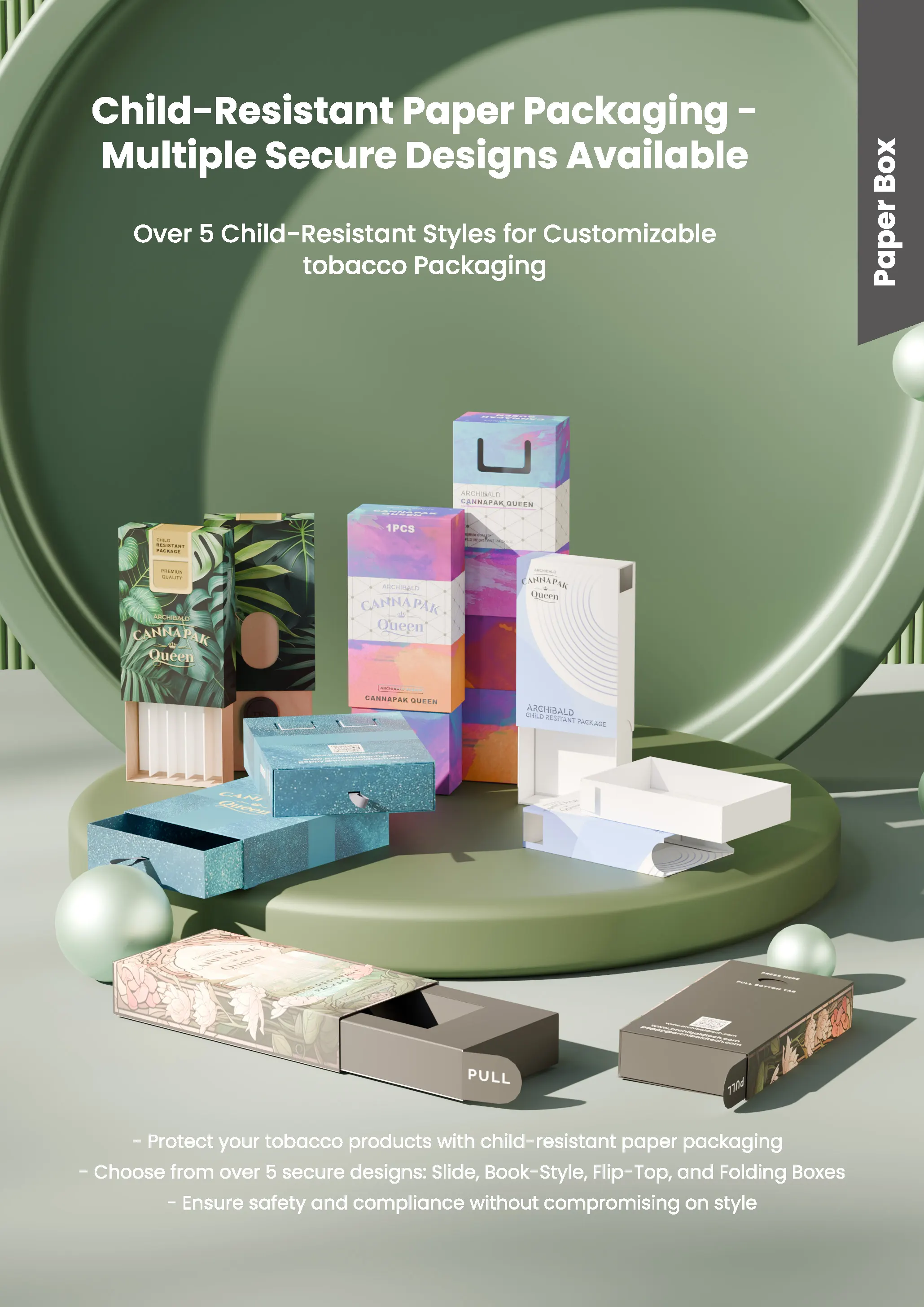 Archibald CR Drawer Box - High Quality Herb Tobacco Packaging