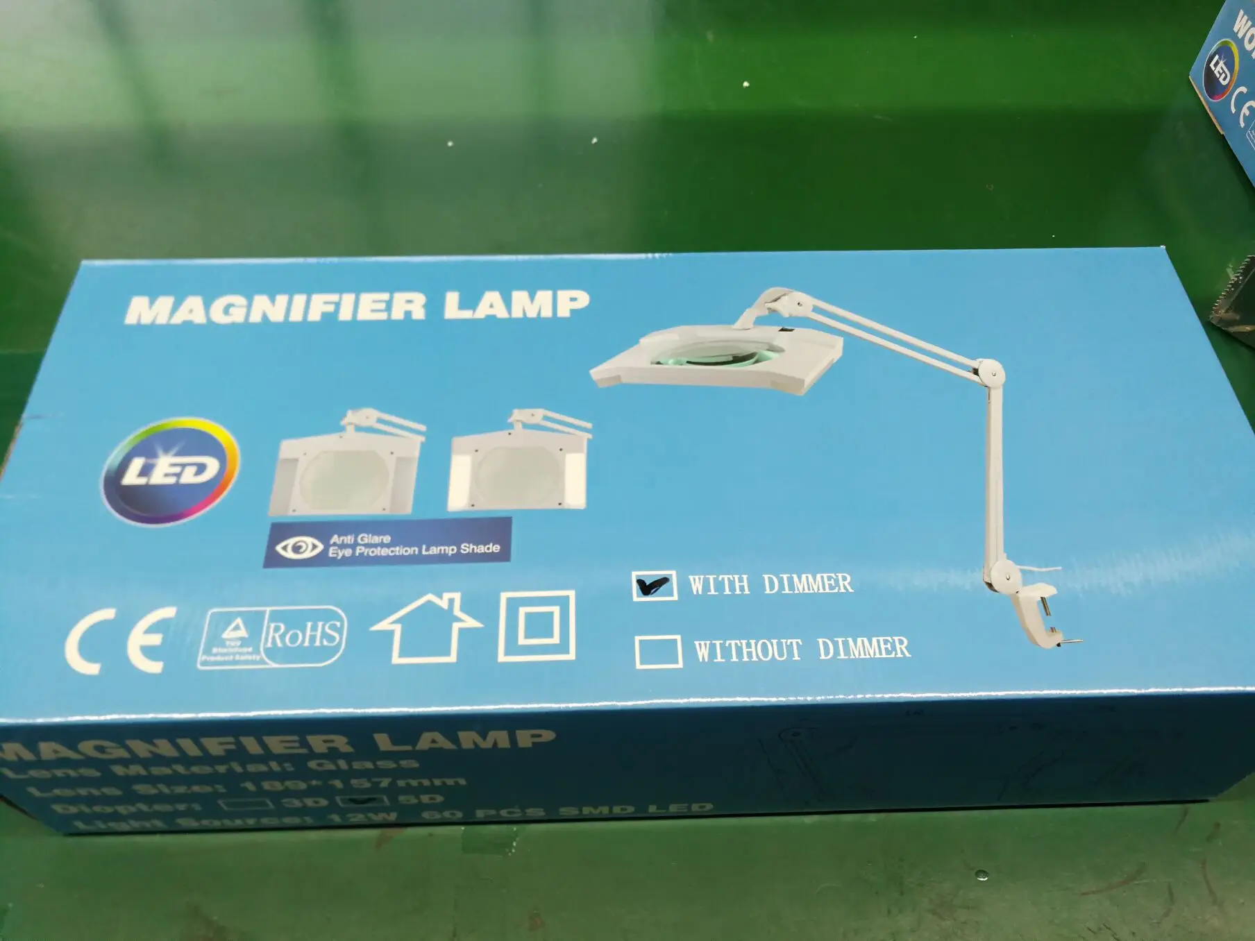 Large Glass Magnifier Lens Medical Inspection Led Magnifying Lamp Salon ...