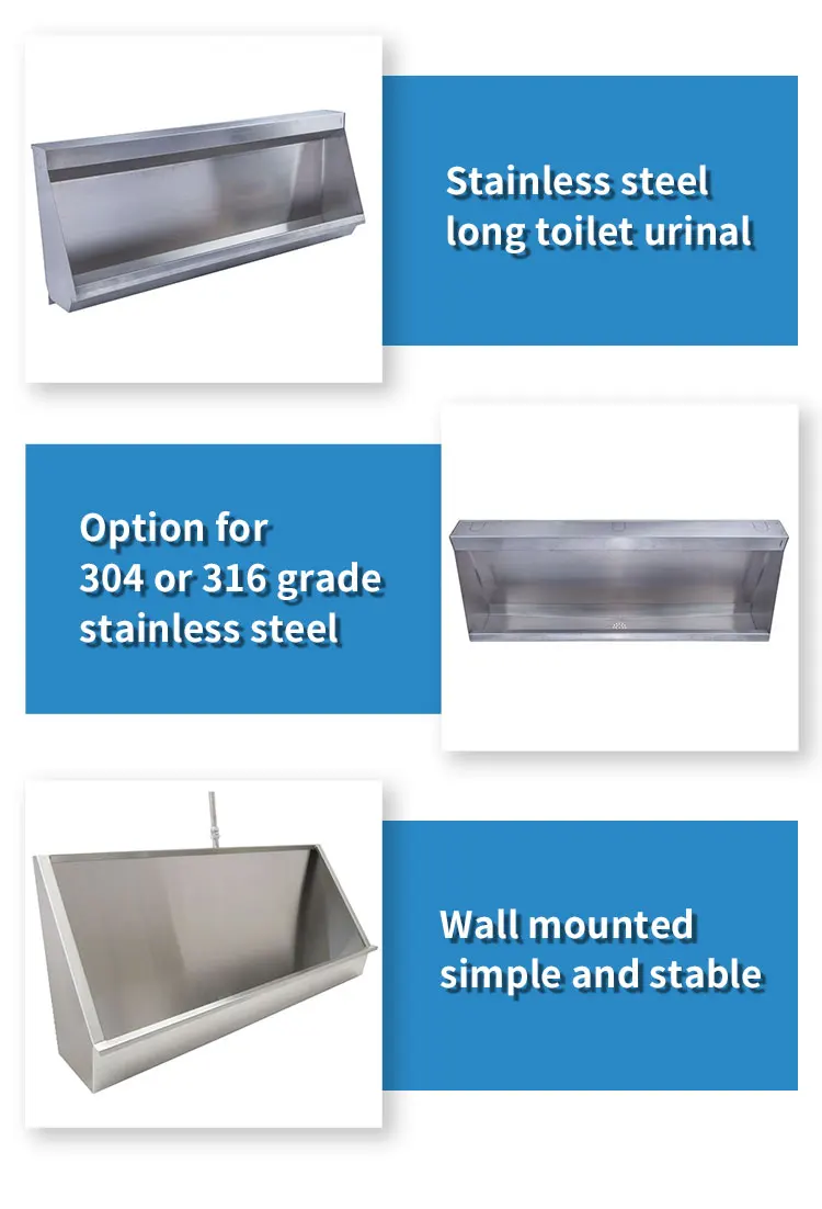 Stainless Steel Man Toilet Long Urinal| Alibaba.com