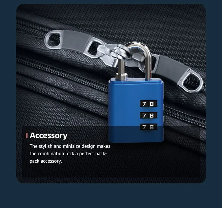 Customizable Lock 3 Digit Combination Locks 24N Candado for Backpack ...