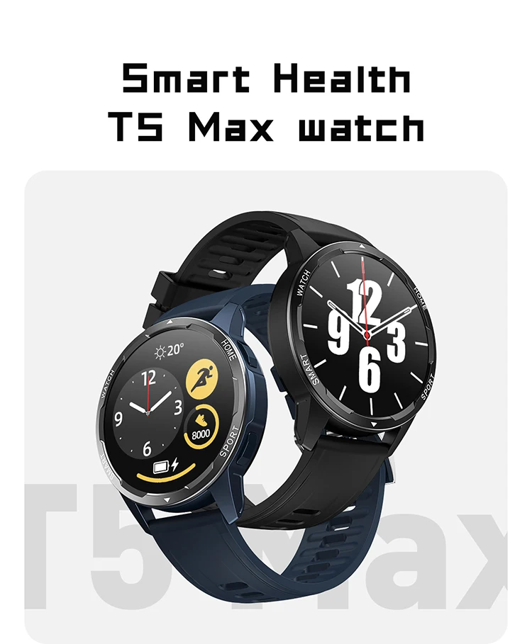 Wholesale Electronic Watch T5 Max 1.28inch Waterproof Smart Bracelet Bt ...