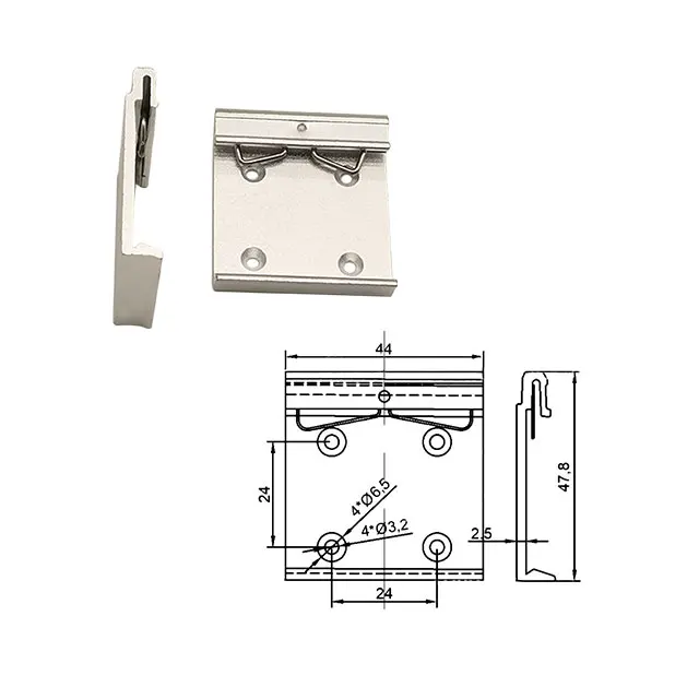 Universal Din Guide Rail Mounting 35mm Aluminum Spring Clip| Alibaba.com