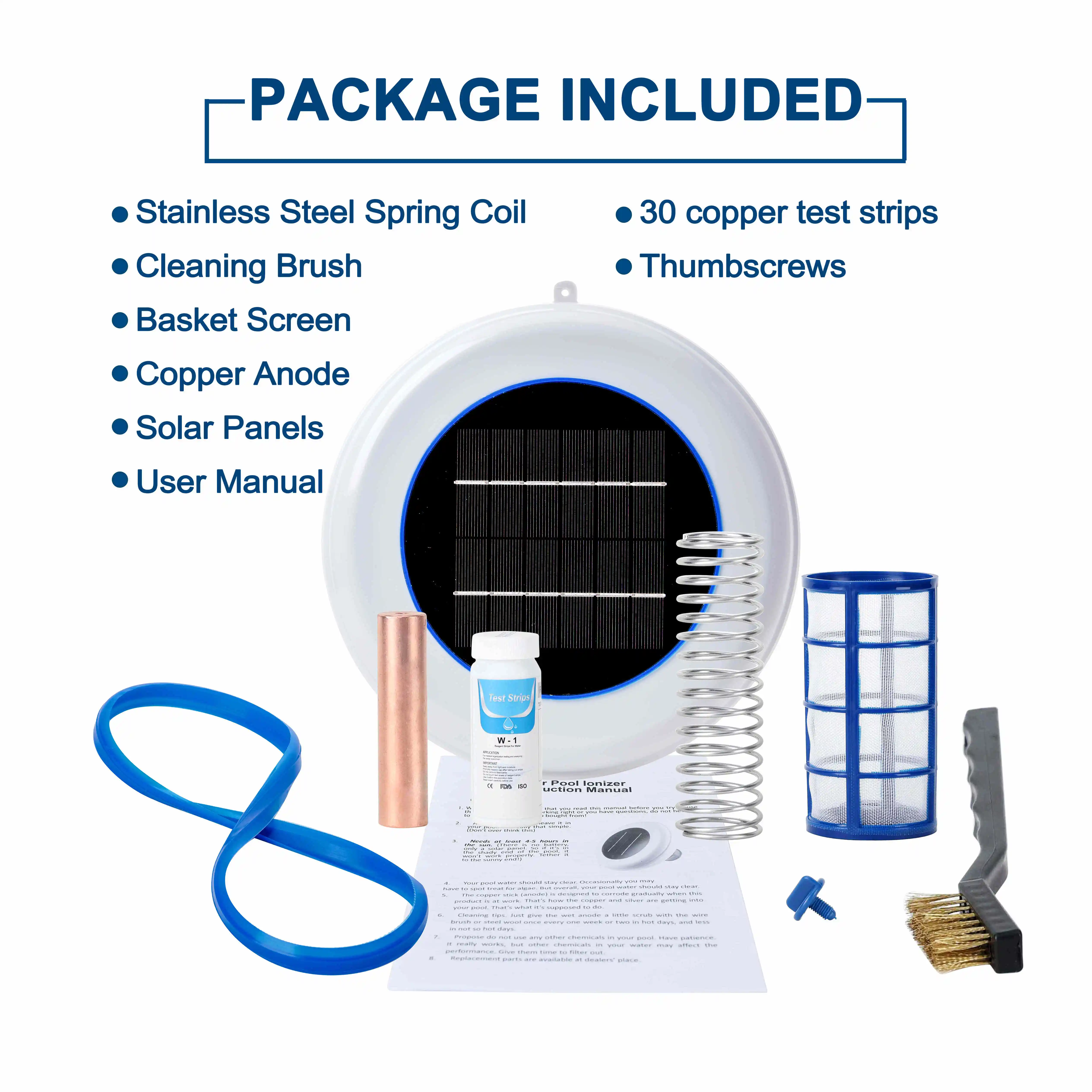 Easy-to-Install Solar Powered Copper Ionizer 35000gal Swimming Pool ...