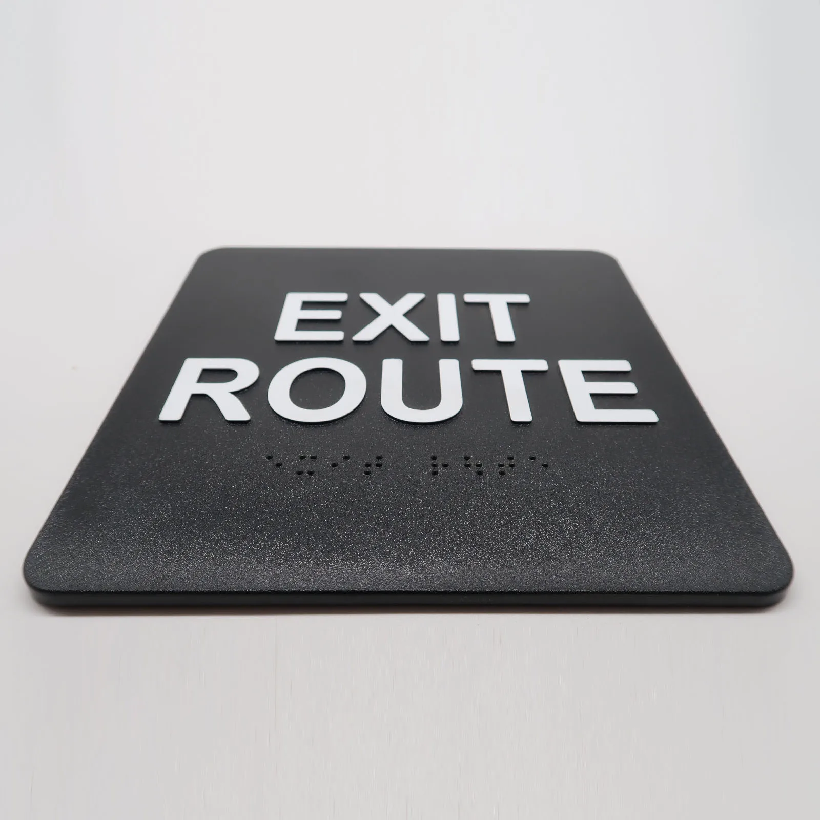 Custom Injection Molded Braille Signages- Exit Route - Buy Toilet ...