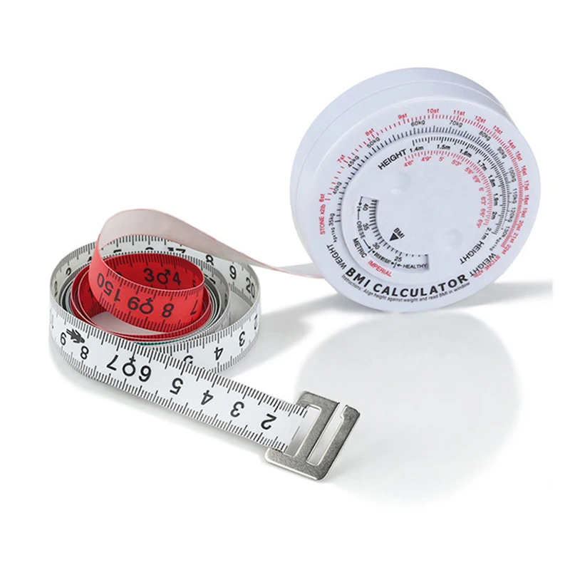 Bifunctional Bmi Measure Tape Waist Circumference Healthy Ruler ...