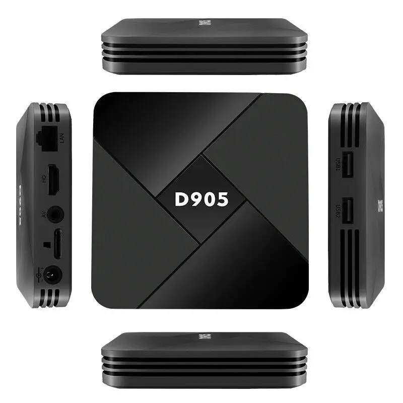 D905 Smart TV Box - 4K Ultra HD Media Player with Android 10