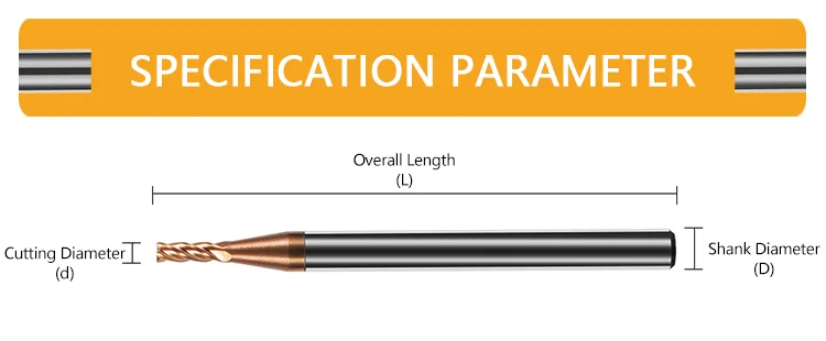 Coated end mill surface detail