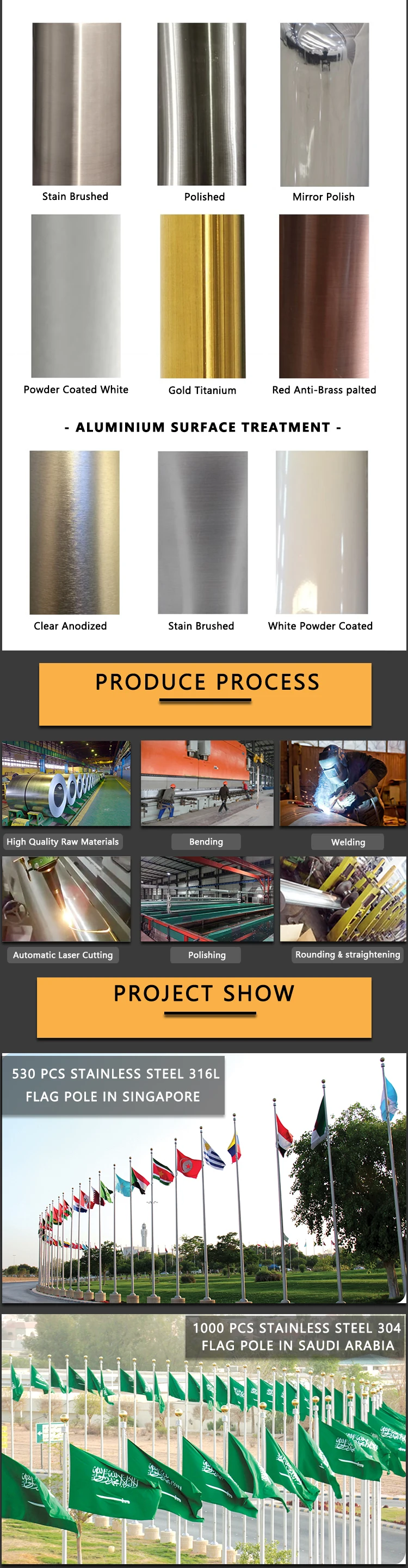 China Stainless Steel Flag Pole Motorized Flagpole Supplier Automatic ...