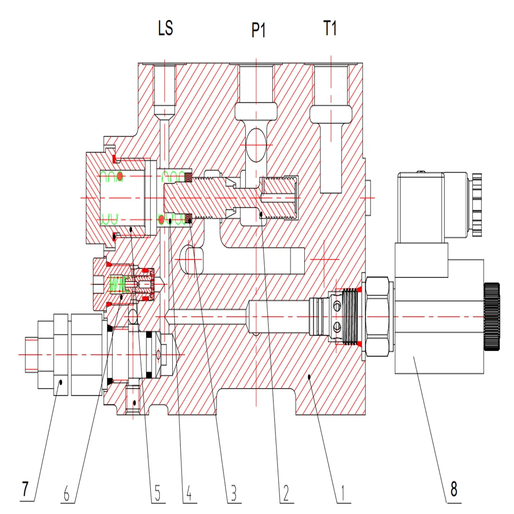 Kres Customizable New Electro Hydraulic Proportional Multi Way Valve ...
