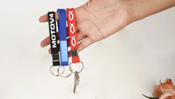 Wholesale Promotional Silicone Keychain Custom Printing logo Silicone ...