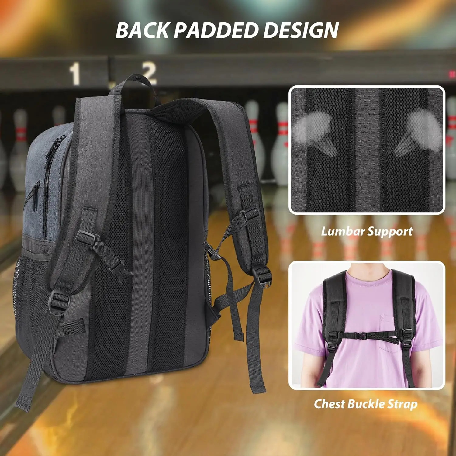 Bowling Ball Storage Backpack - Large Capacity & Custom Designs