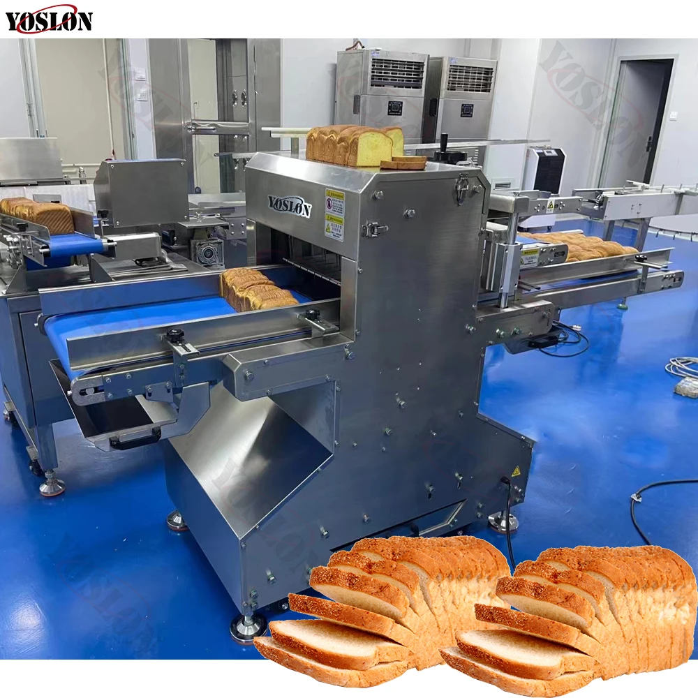 YOSLON Industrial Automatic Large Bakery Bread Slicer Machine / High ...