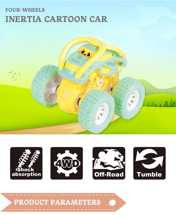 Children Cartoon Inertia Cross-country Car 4wd Kids Buggy 4x4 Off Road ...