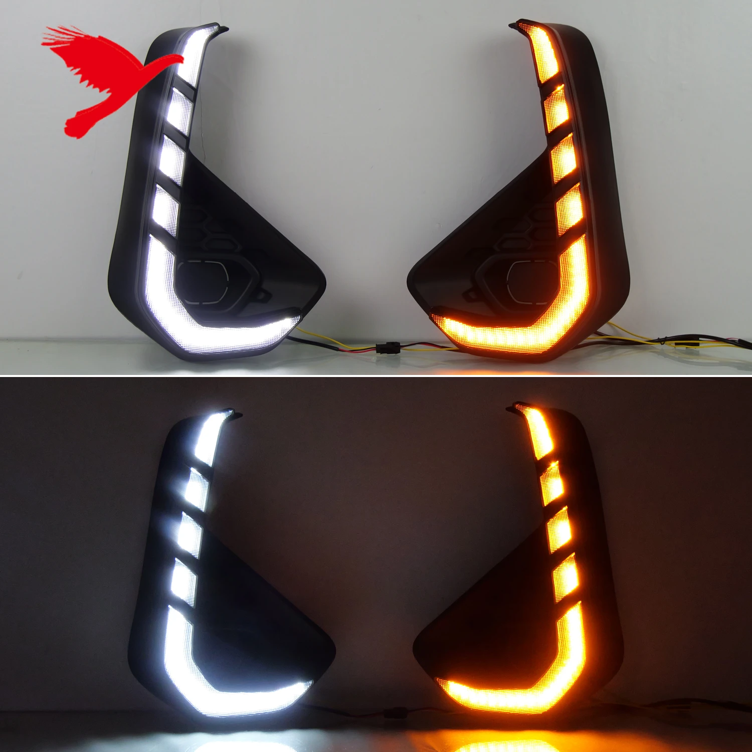 For Toyota Hilux 2024-2025 Car Accessories Front Fog LED Lamp DRL ...
