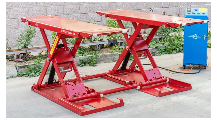 Jintuo 4t Auto Mobile Mini Scissor Car Lift Portable Lift Ultra-thin ...