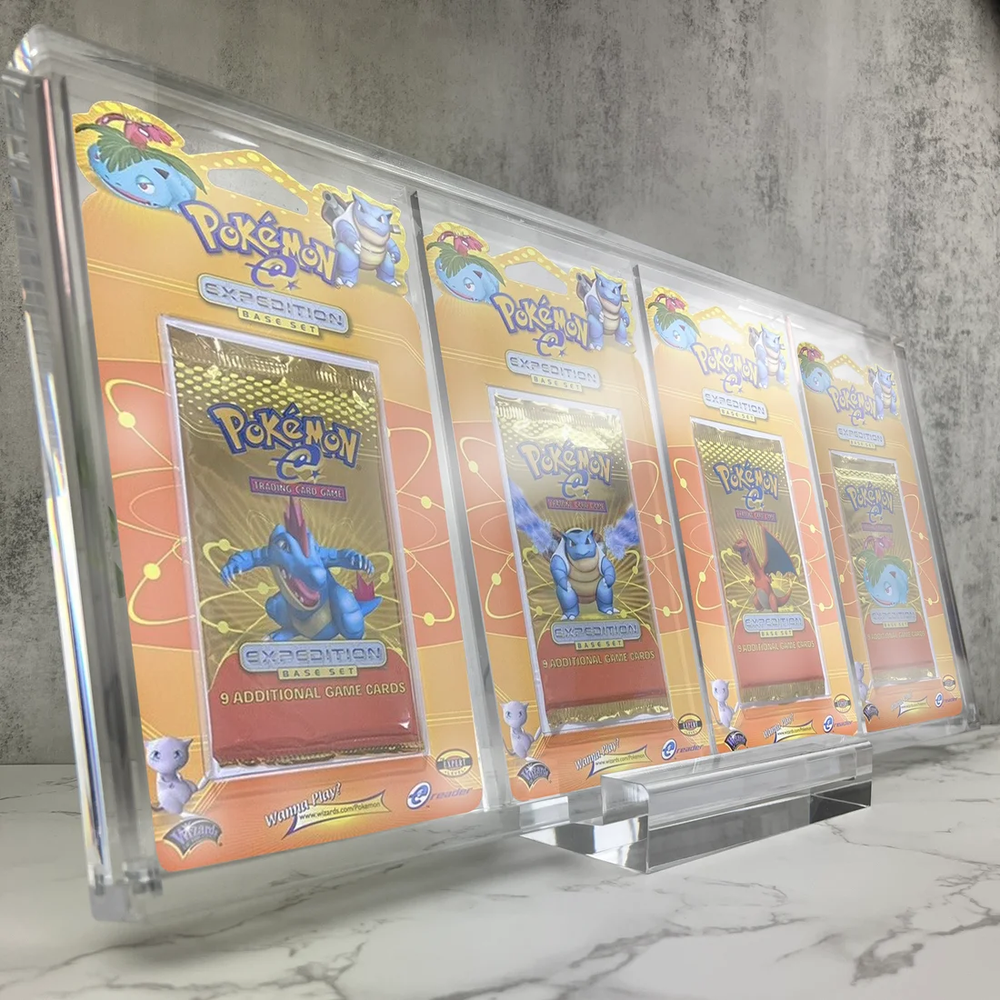Custom Pokemon Booster BLISTER Pack CASE - Protection & Display