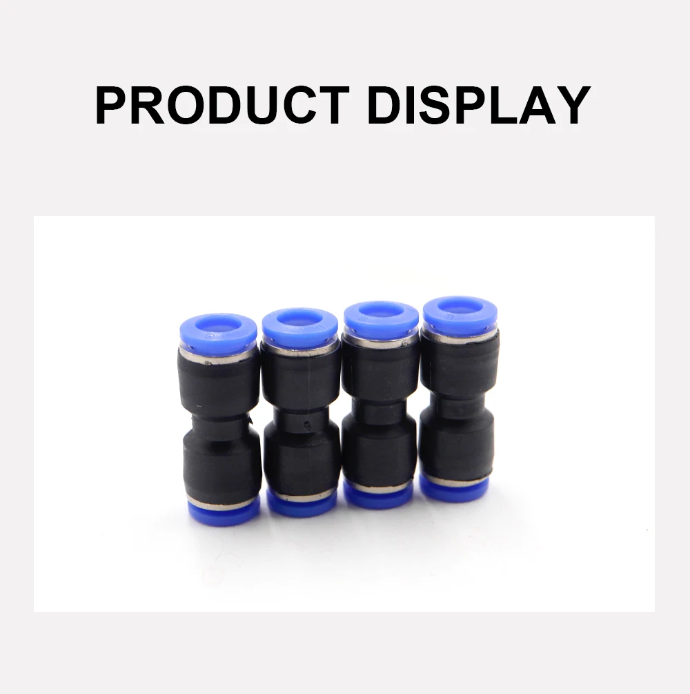 10 Pc Air Hose Connector Pu Air Line Fittings 4mm/6mm/8mm/10mm/12mm ...