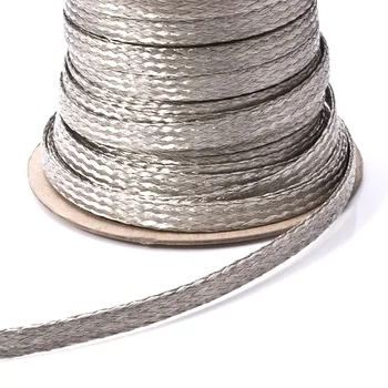Awg36 Braid Ground Strap Grounding 25mm2 Tinned Copper Flat Braid Made ...