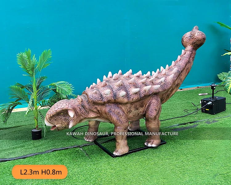 Mini Size Dinosaur Animatronic Ankylosaurus L2.3m for Outdoor Theme Park