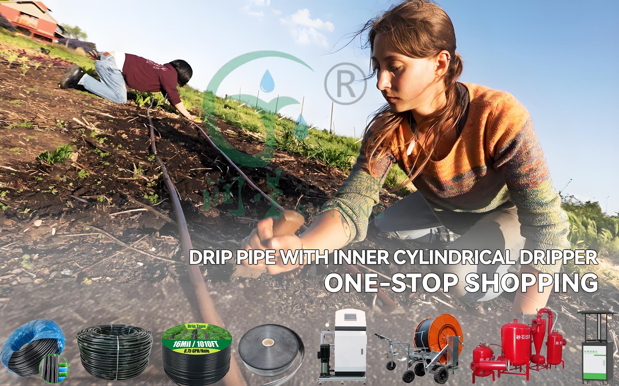 Agricultural 1 Hectare Drip Irrigation System - Save Water