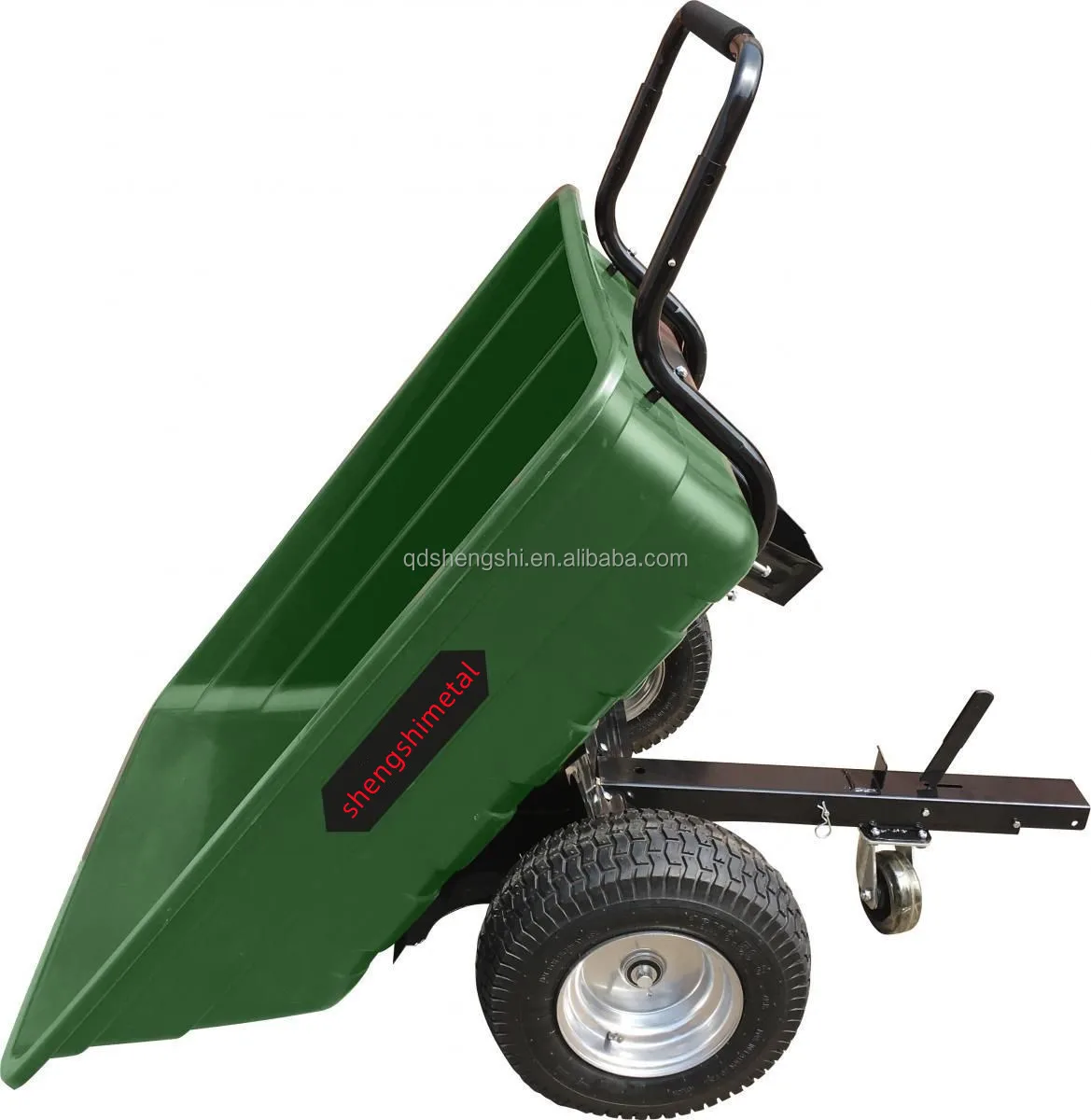 ATV/UTV Heavy Duty Utility Cart Poly Dump Cart Poly Tipper Trolley and ...