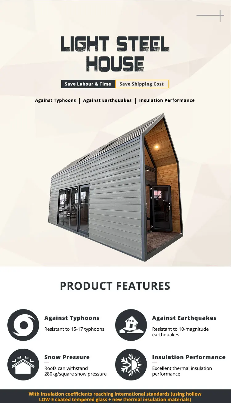 2 Storey Light Steel Flexible Modular House 3 Bed 2 Bath Smart ...