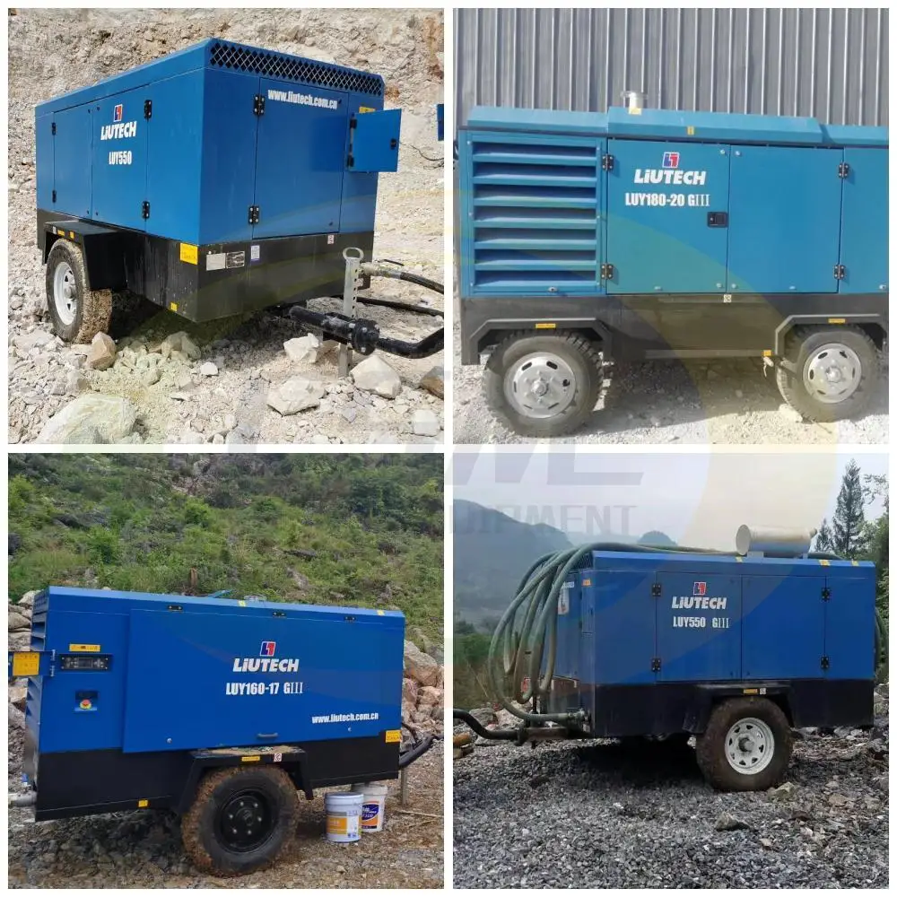 Atlas Copco Technology Liutech Luy Diesel Driven Portable Small Air ...
