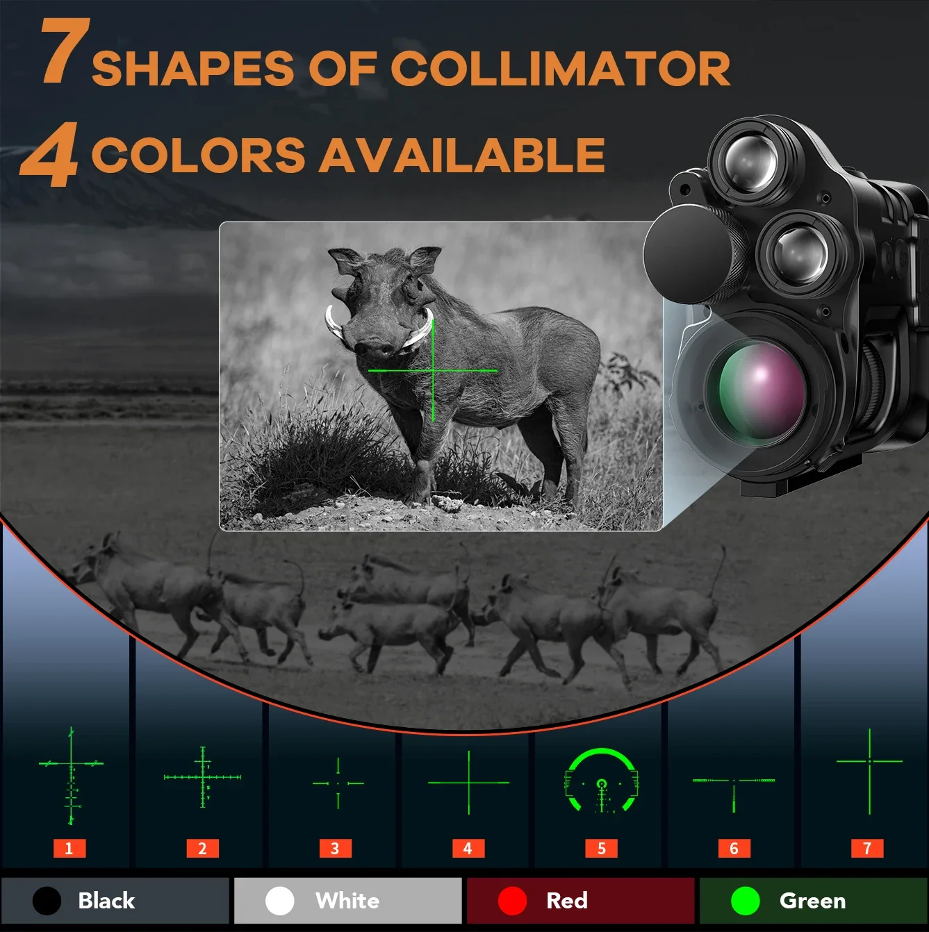 1080P HD Night Vision Scope - Dual IR Illuminated Henbaker CY789