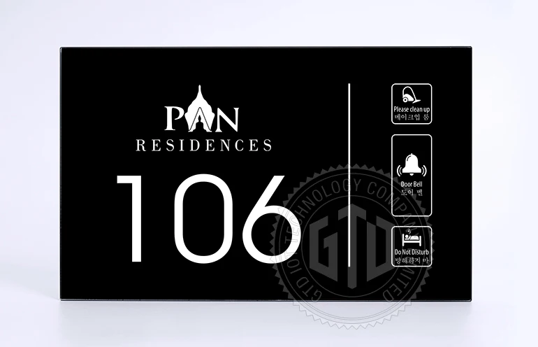 Smart Hotel LED Room Number Displays - Durable & Customizable