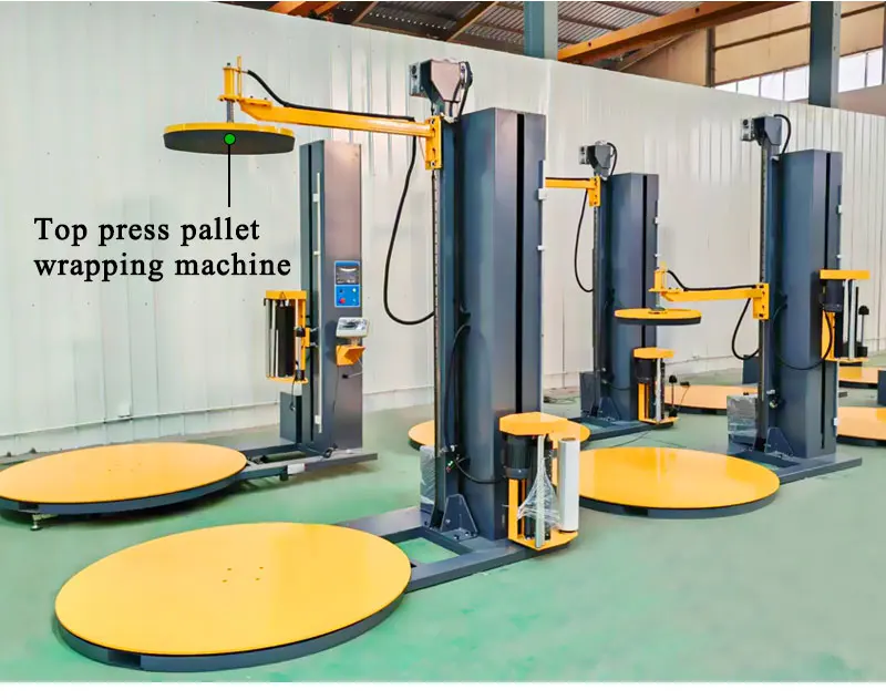Stretch Pallet Wrapper Automatic Pallet Wrapping Machine Include Scale ...