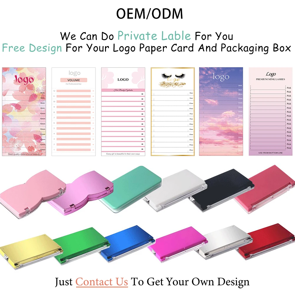 Chasmere Deep Dark Fluffy Matte Black Easy Fanning 0.02 0.03mm Volume Lash Extension Mix Tray ...