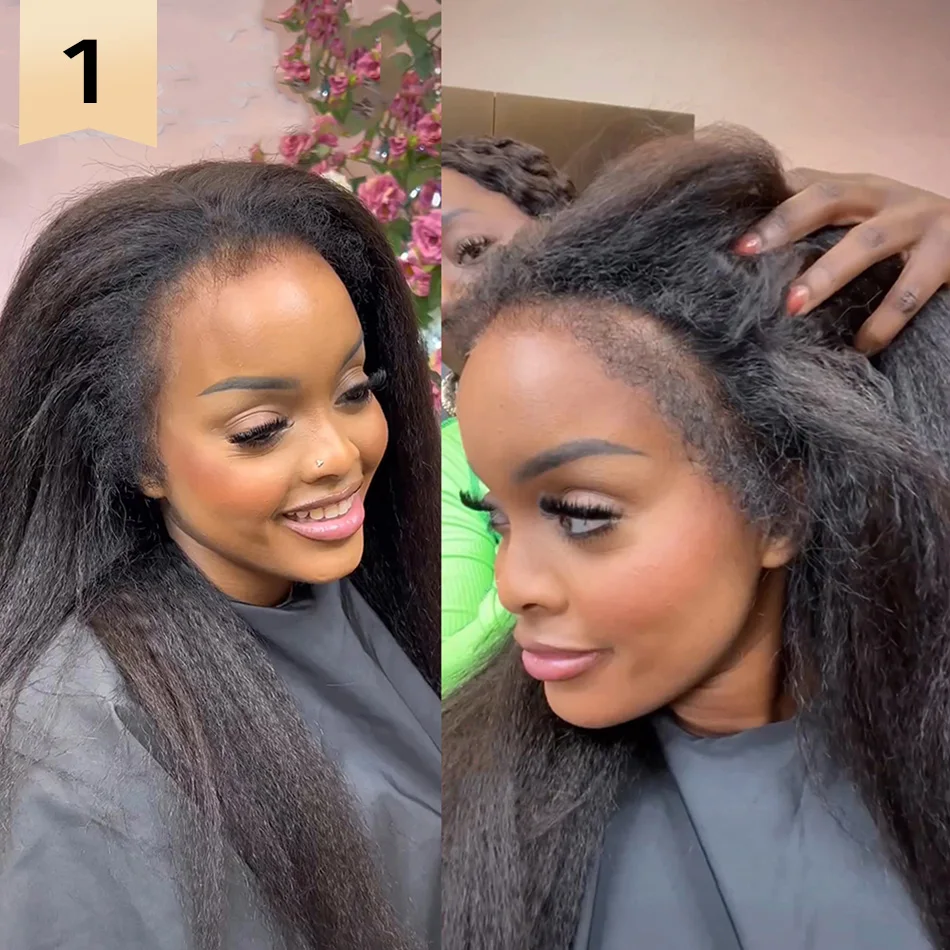4C Kinky Edges Hairline Lace Front Wig - Banghong Hair