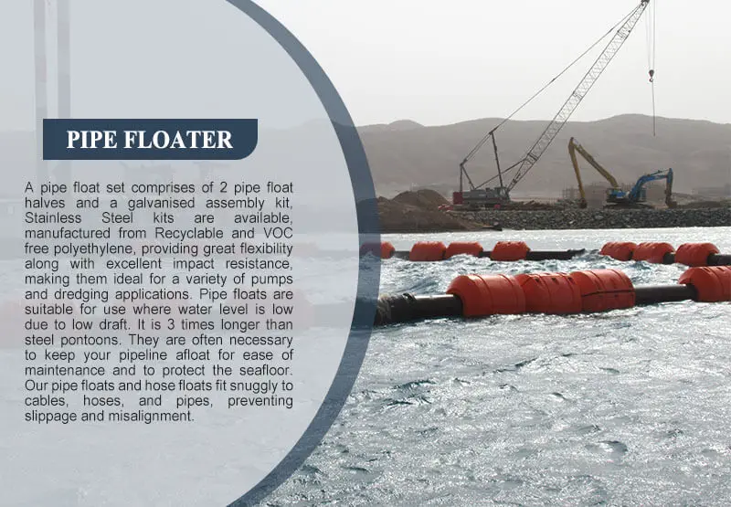 Suction Hose Floats - Durable HDPE Dredge Pipe Floaters